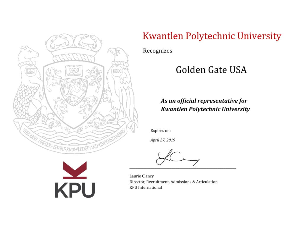 KPU canada - GGSA Educational Consulting Agency